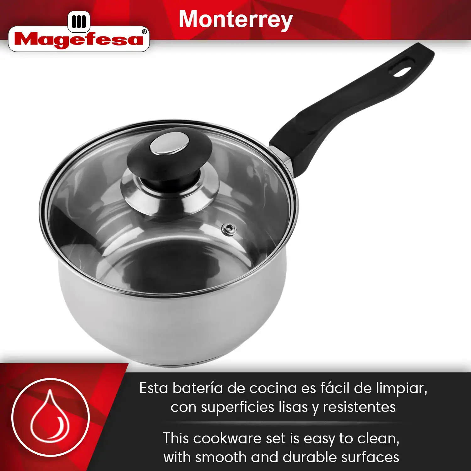 Monterrey 12-piece Cookware set, high quality - Magefesa USA